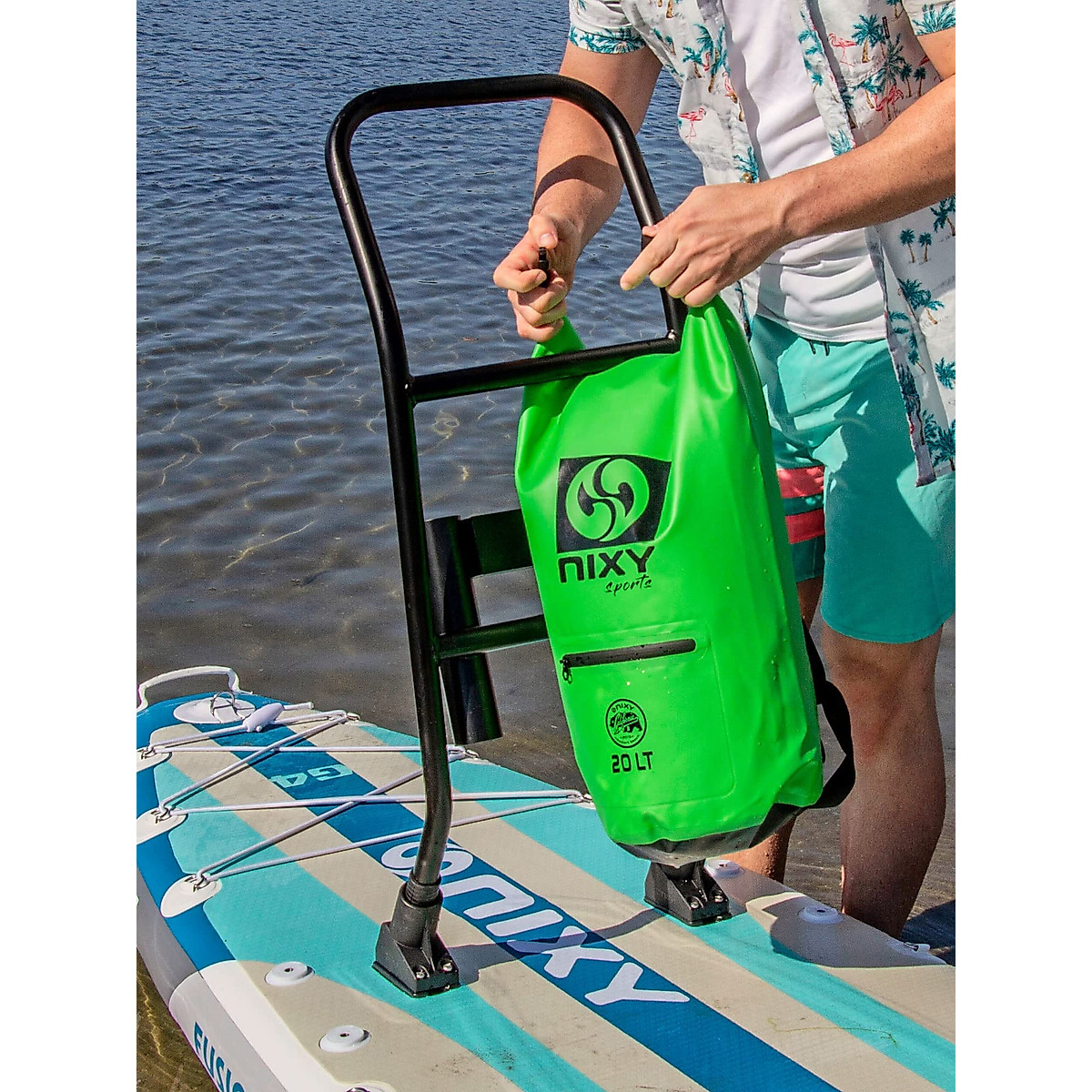 NIXY Premium 20L/30L Dry Backpack Accessory - Spacious Waterproof Storage Solution for All Your Outdoor Adventures, Paddleboarding, Kayaking, Camping & More (Pink, 20L)