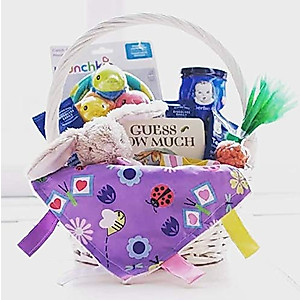 Baby Jack & Co 8x8” Garden Lovey Tag Toys for Babies - Baby Crinkle Toys - Crinkle Toys for Baby - Soft & Safe - Learn Shapes & Colors - Ideal Baby Toy - BPA Free w/Stroller Clip