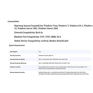 Brother QL-820NWB Professional, Ultra Flexible Label Printer with Multiple Connectivity options