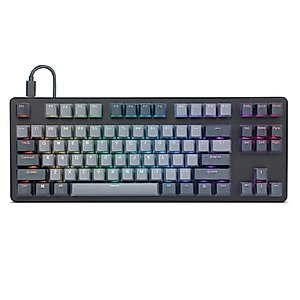 DROP CTRL Mechanical Keyboard — Tenkeyless TKL (87 Key) Gaming Keyboard, Hot-Swap Switches, Programmable Macros, RGB LED Backlighting, USB-C, Doubleshot PBT, Aluminum Frame (Cherry MX Brown, Black)