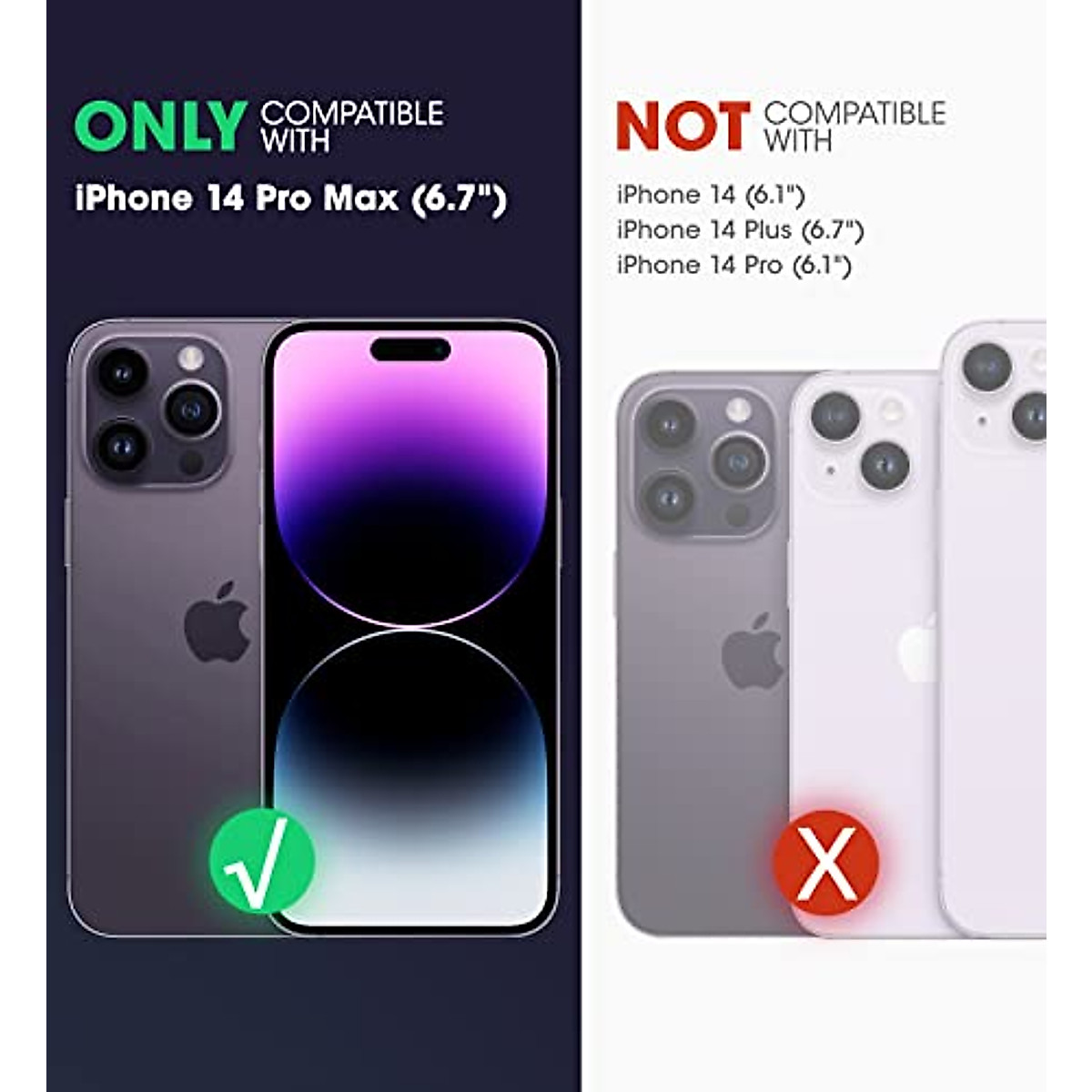 SUPCASE Unicorn Beetle Mag Series Case for iPhone 14 Pro Max 2022 (6.7 Inches) Slim Mobile Phone Case Clear Case Premium Protective Back Cover Compatible with MagSafe (Black)