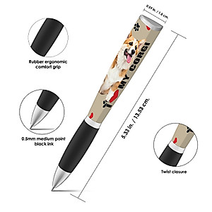ANINKABOVE I Love My Dog Ballpoint Pen (1 Pen, 3-Sided) Dog Birthday Cute Pens, Fun Pens Dog Lovers Gifts For Women & Dog Dad Cool Pens, Dog Mom Gifts - Cute School Supplies Dog Pens (Corgi Gift)