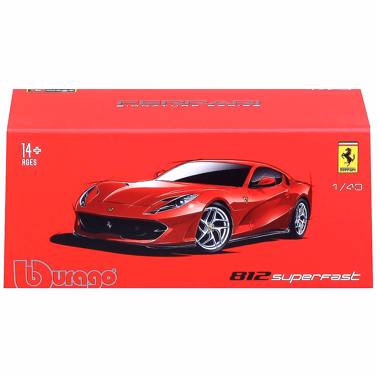 Bburago 1:43 Ferrari Signature Series - Ferrari 812 Superfast (Red)