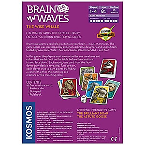 Brainwaves: The Wise Whale - A Kosmos Game from Thames & Kosmos | Fun, Scientist Approved, Family-Friendly Games to Sharpen Your Mind & Train Your Brain, for Ages 8+