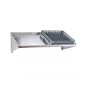 Express KitchQuip 63” Premium Quality Stainless Steel Mounted Slanted Rack Shelf – NSF Certified