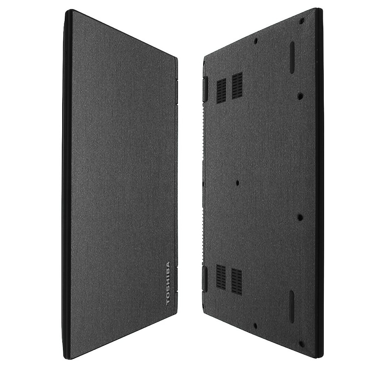 Skinomi Brushed Steel Full Body Skin Compatible with Toshiba Satellite Radius (2015, 14 inch)(Full Coverage) TechSkin with Anti-Bubble Clear Film Screen Protector