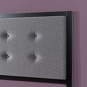 ZINUS Barbara Upholstered Headboard Button Tufted Upholstery, Easy Assembly, Queen, Gray