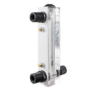 BNYZWOT Adjustable Knob Water Flow Meter Panel Type Flowmeter M-15 0.5-5GPM 2-18LPM