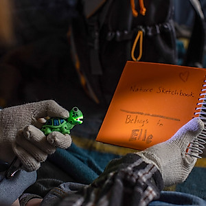 Big Discoveries WildLight Animal Carabiner Flashlight - Fun Mini Keychain Flash Lights for Kids, Nurses, Camping