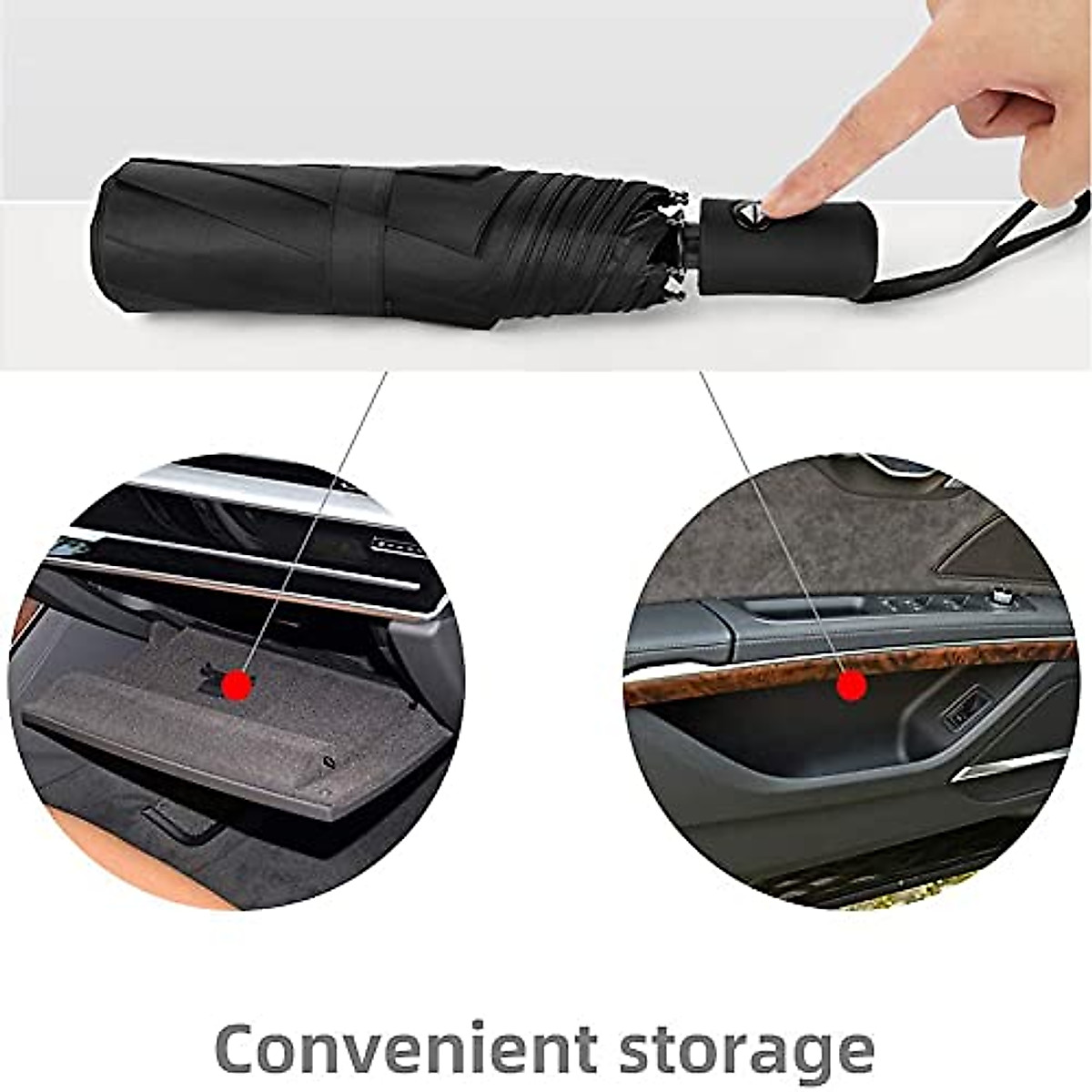 Foldable Car Umbrella for BMW,Folding Automatic Switch Sunshade Windproof Travel Umbrella, No Water Drops, Easy to Dry