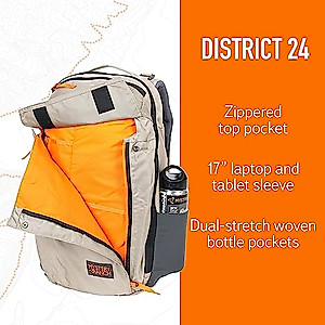 Mystery Ranch DISTRICT 24 Everyday Outdoor Use Travel Backpack, Hummus, 24L
