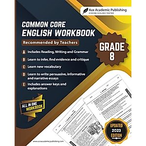 Common Core English Workbook: Grade 8 English