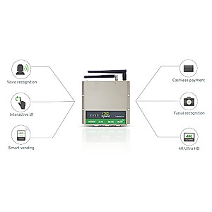 IoTInHand InBox710 High Performance Industrial Edge Computer, Industrial Computer Dual-core Cortex-A72, Quad-core Cortex-A53 and Mali T860 MP4 GPU 4K Ultra HD, Linux (Debian9)