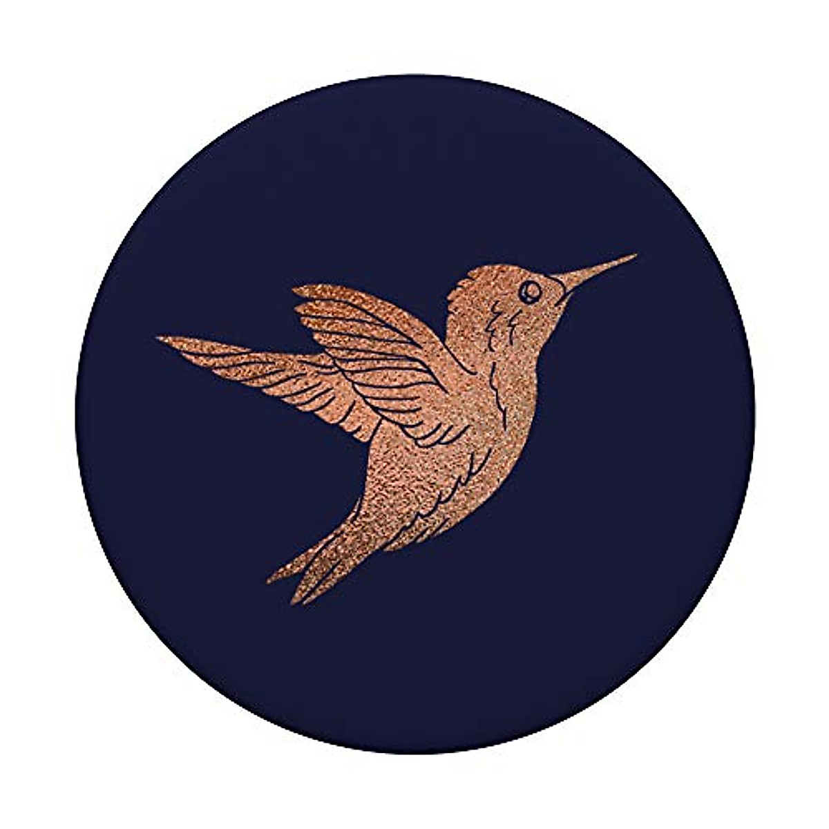 Rose Hummingbird Navy Blue PopSockets Swappable PopGrip