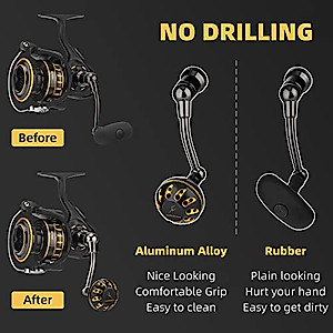 GOMEXUS Power Handle Compatible with Daiwa BG 3500 4000 Plug-and-Play Reel Handle