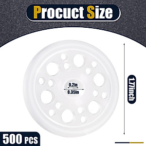 Taiyin 45 mm Plastic Washers Load Spreading Polypropylene Washers for Fixing and Supporting Rigid Foam Insulation Foam Board Load Spreading for Screws Nail (500 Pcs)
