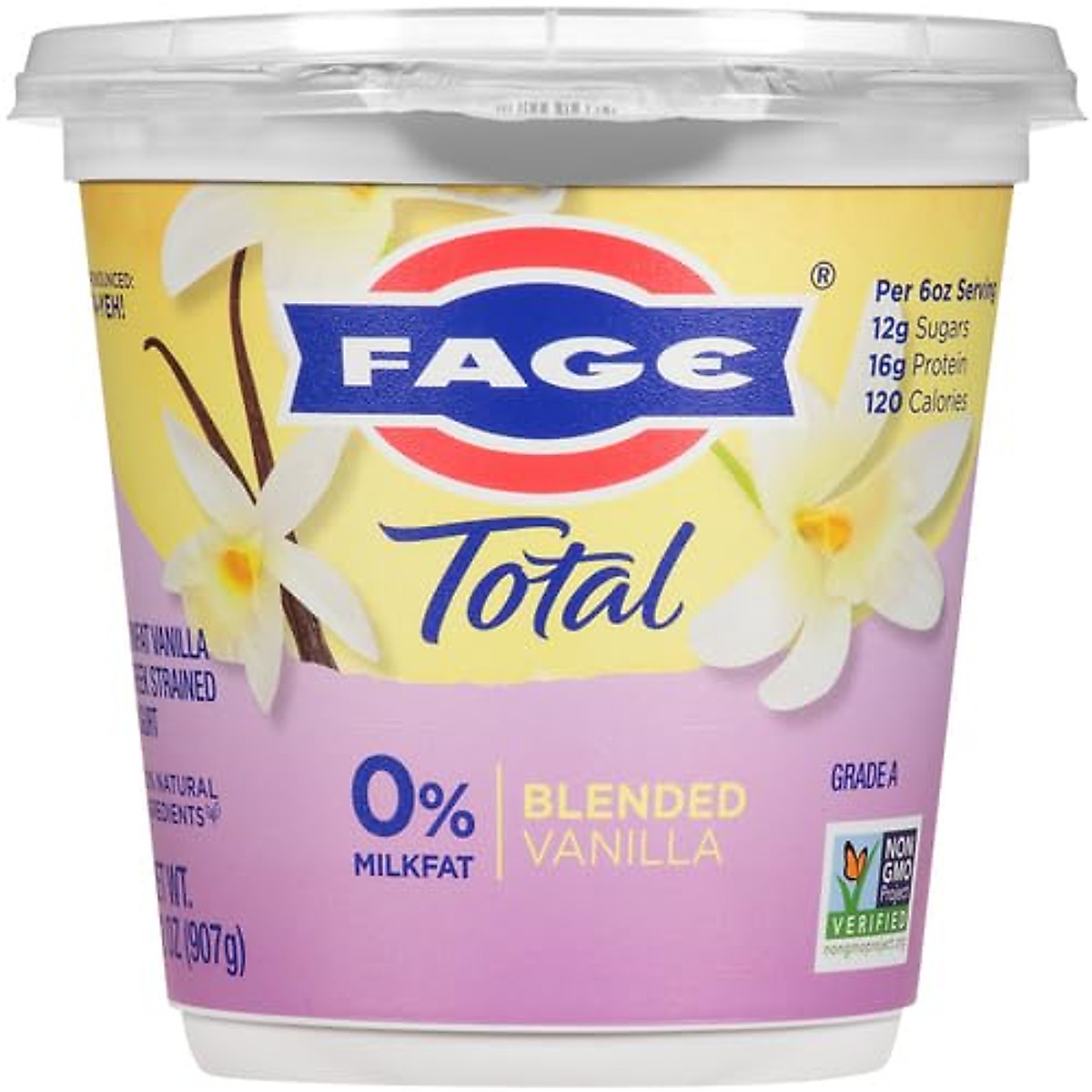 Fage Total 0% Vanilla 32oz (907g), 32 Oz