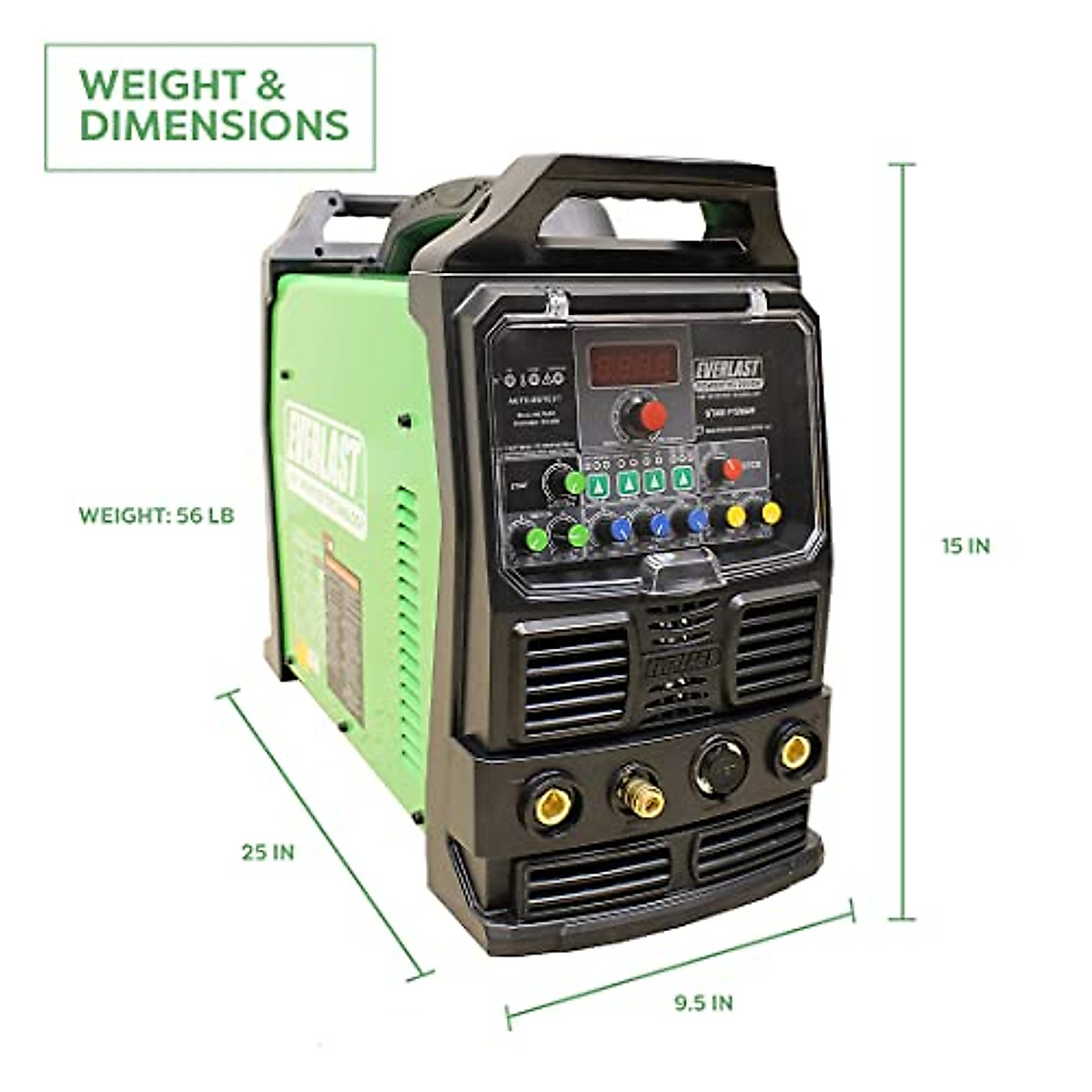 2021 Everlast PowerTIG 200DV 110/220 Dual Voltage 200amp Pulse ACDC Welder