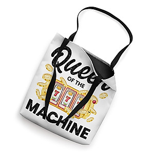 Queen Of Slot Machine Funny Casino Gambling Gambler Graphic Tote Bag