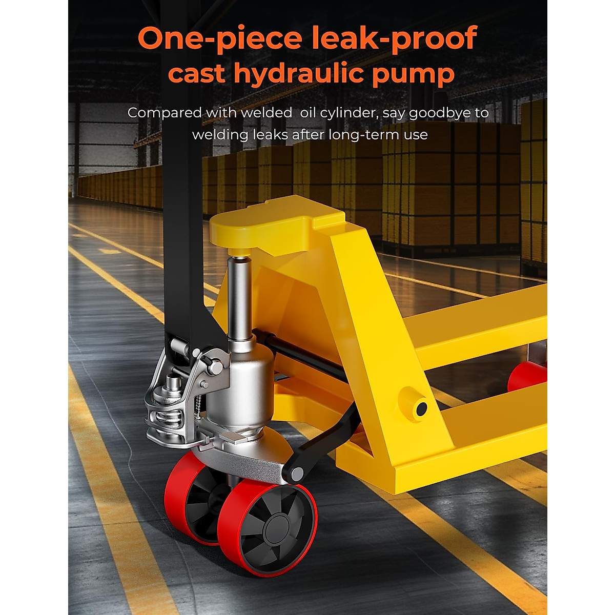 [Anti-Leakage Oil Pump] Arczorix Pallet Jack, 5500 Lb Capacity 27" W x 48" L Forks Size Small Mini Hand Pallet Truck Standard Duty Manual Pallet Trucks