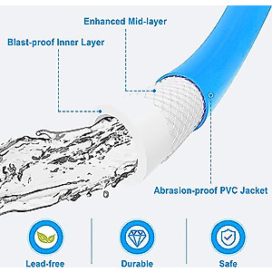 15FT RV Water Hose, Camper Fresh Water Garden Hose for RV, Camper