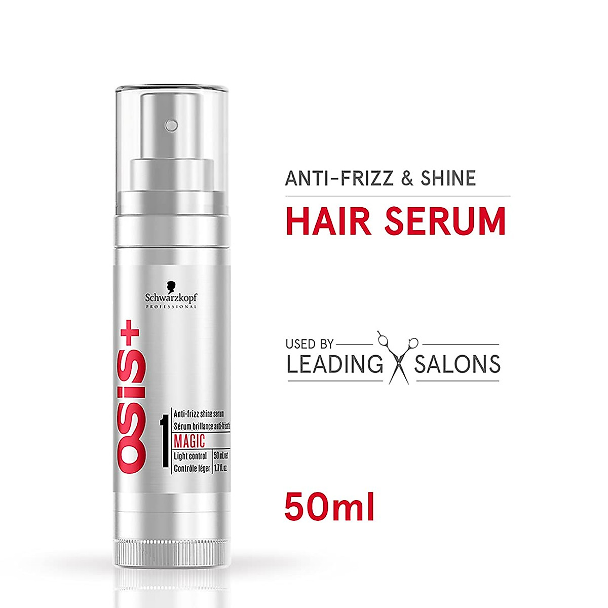 OSiS+ MAGIC Anti-Frizz Shine Serum, 1.7-Ounce