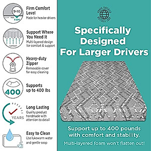 Big Trucker-Firm Layered Foam Truck Mattress Specifically Designed for Larger Drivers, 80" x 38" x 7"