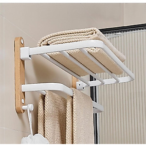 Wooden Bathroom Hardware Sets Towel Ring Rack Paper Holder Towel Bar Hook Shelf Bathroom Accessories White Kit,Towel Ring