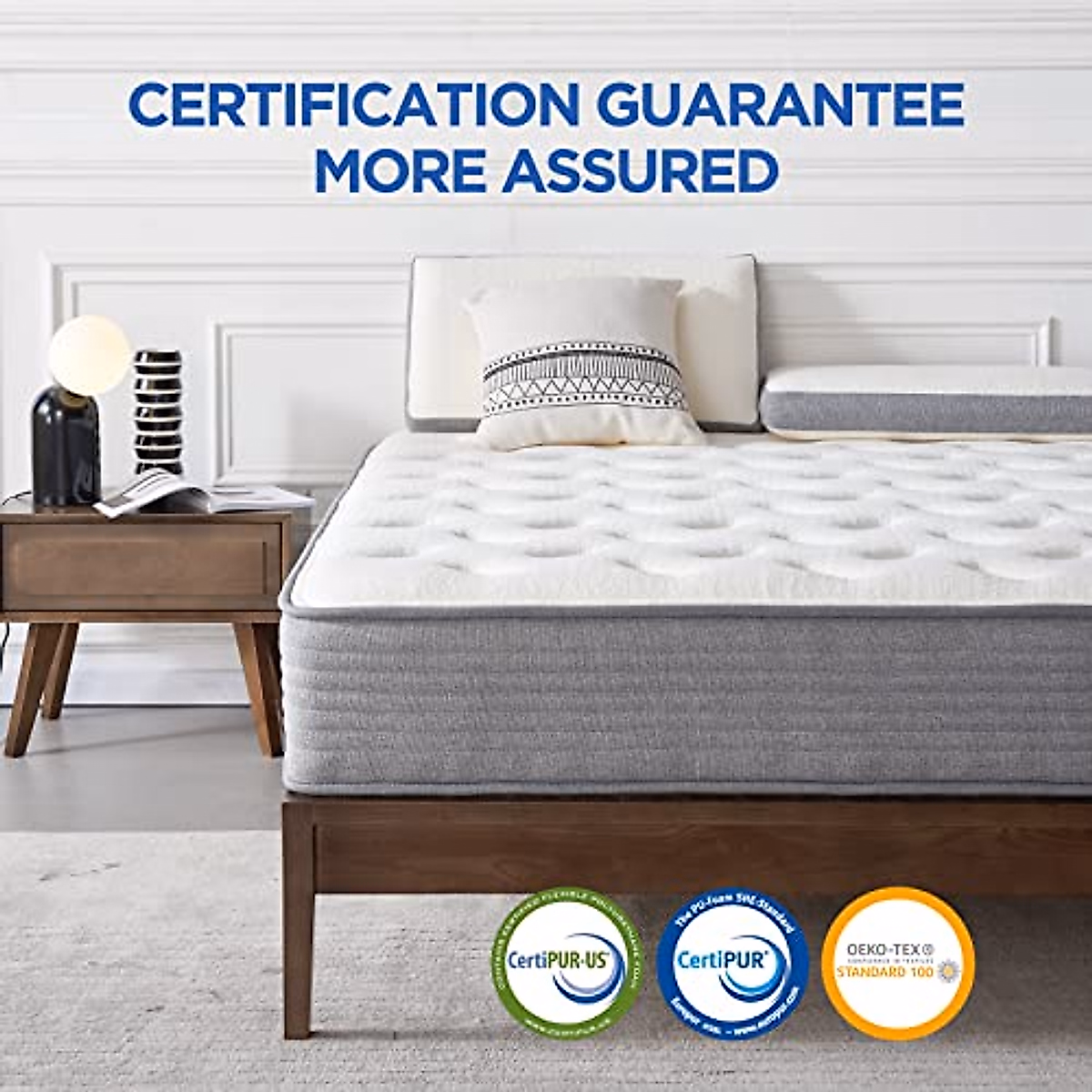 Twin XL Mattress,10" Memory Foam Hybrid Mattress with Pocket Spring,Medium-Firm Foam Mattress Tight Top Mattress Sleep Motion Isolation, Supportive & Pressure Relief,Mattress-in-a-Box by DIGLANT