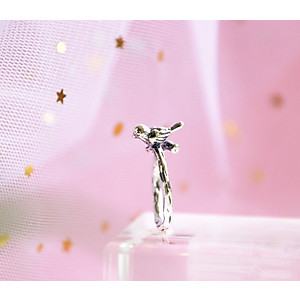 Helen de Lete Women's Vintage Bird on The Tree 925 Sterling Silver Open Ring