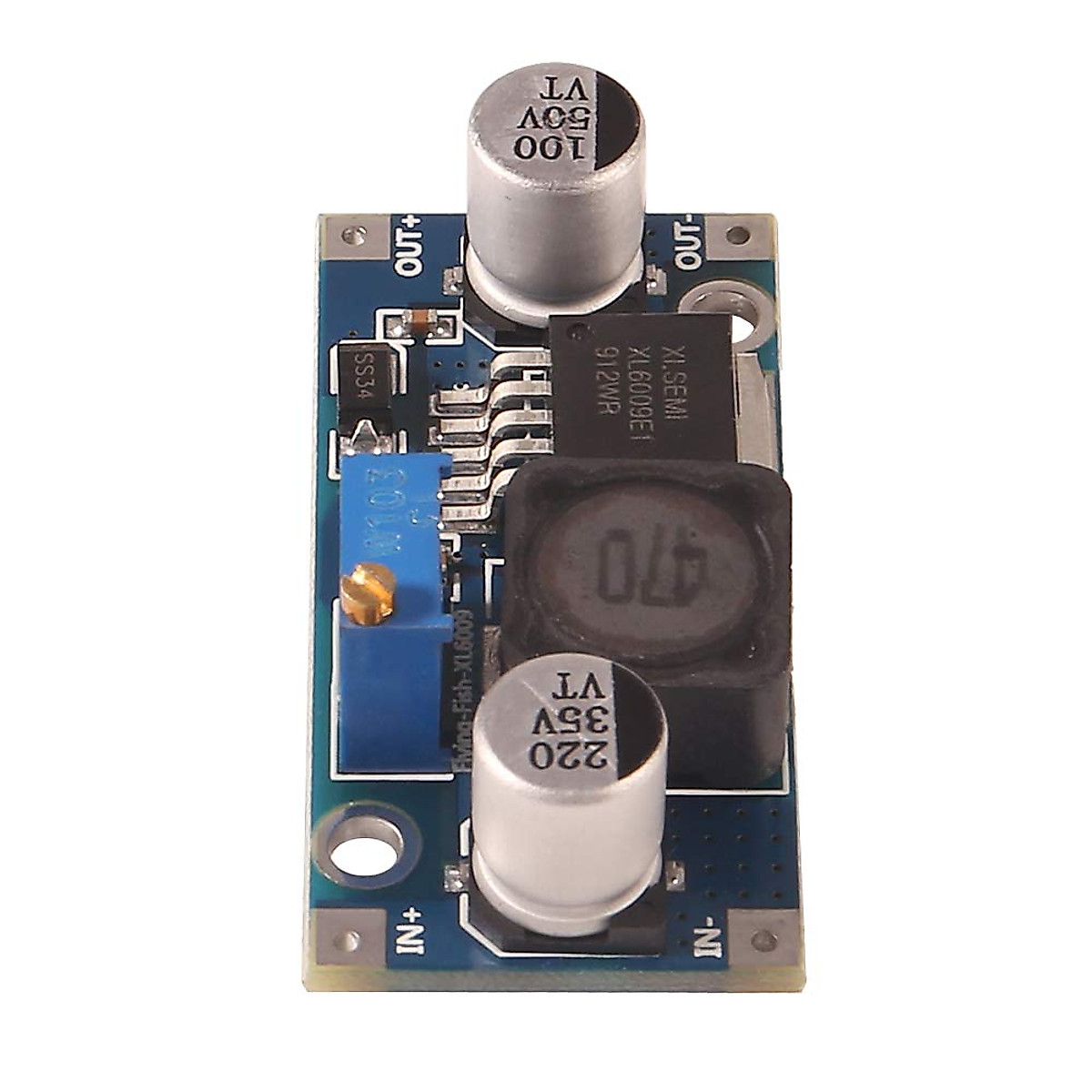 AITRIP 10 Pack XL6009 DC-DC Buck Boost Voltage Converter Power Module 4A 400KHz Adjustable Switch Module 3.8-30V to 1.25-35V Power Supply