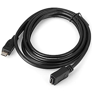 chenyang Micro USB 2.0 Extension Cable,Micro USB 5Pin Male to Female Data Charging Extension Cable for Dash Cam/GPS/Camera 4.92FT/1.5M