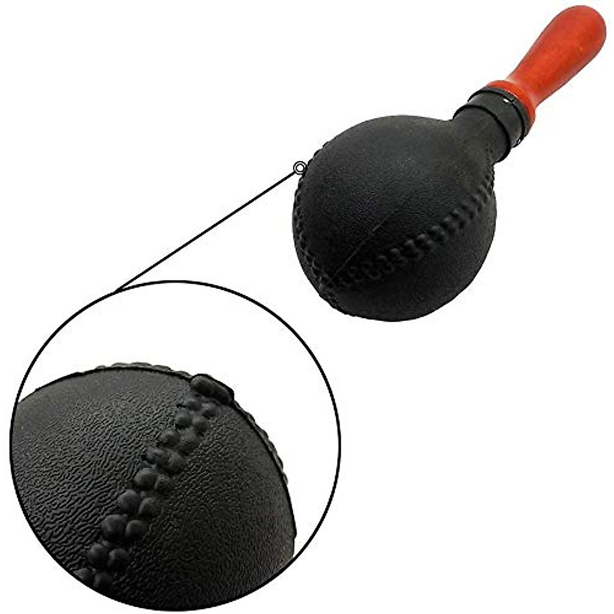 Ubblove Maracas Shakers Rattles Sand Hammer Hand Percussion Musical Instruments with ABS Plastic Shell Wooden Handles for Adults Kids Live Performance, Party, KTV, Concert, Bands (Black)