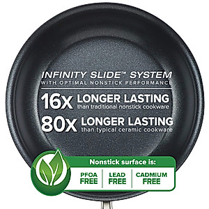 Anolon Advanced Home Hard-Anodized Nonstick Open Stock Cookware (10 Qt Stock Pot, Onyx)