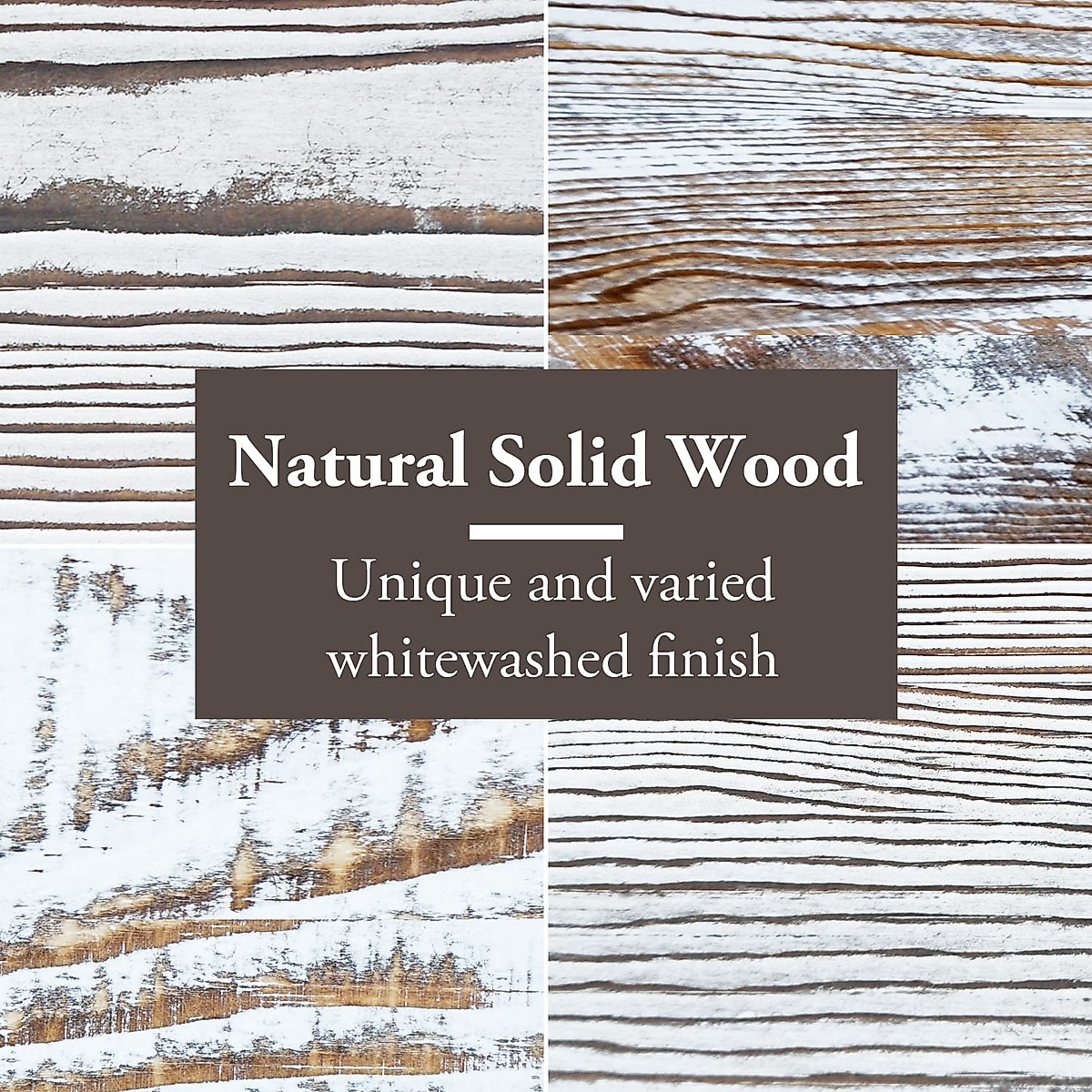 MyGift Shabby Whitewashed Wood Bookcase with Tilted Design, Decorative Storage Organizer Display Bookshelf