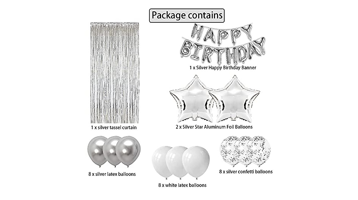 Elegant Silver Birthday Decorations for Memorable Celebrations