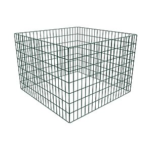 GOLINPEILO Square Mesh Garden Composter 39.4"x39.4"x27.6"