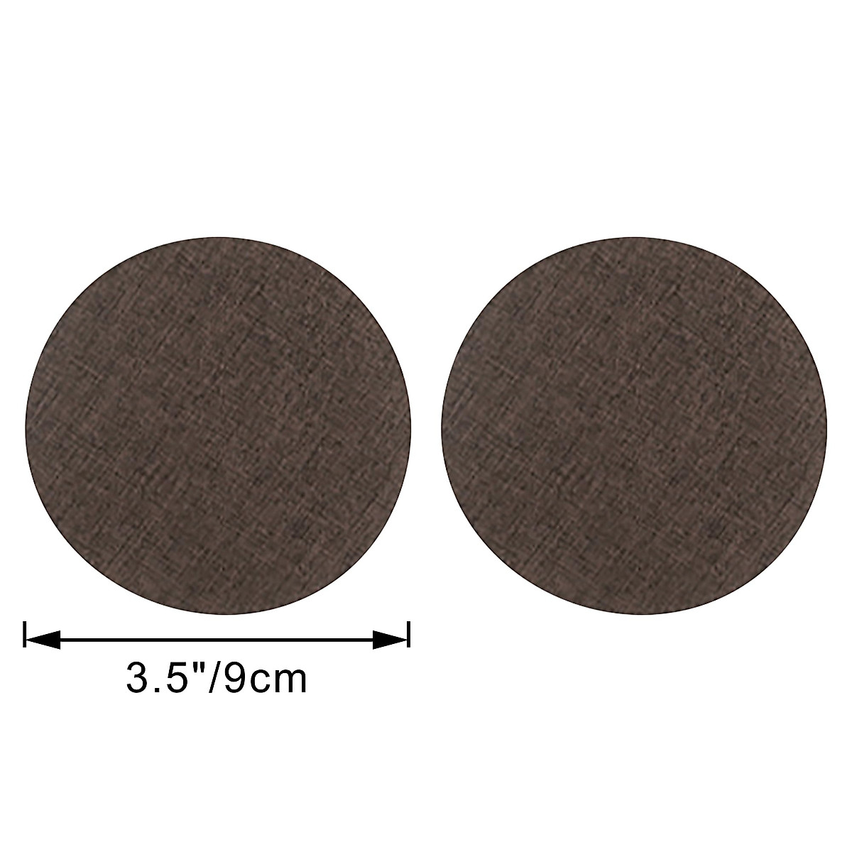 Kiven Led Light Cover,Light Blocking Stickers, 3.5in in Dia, Brown Fabric, LED Light Dimming Sticker for Recessed Light/Can Light, LED Spotlight, Ceiling Light, Downlight