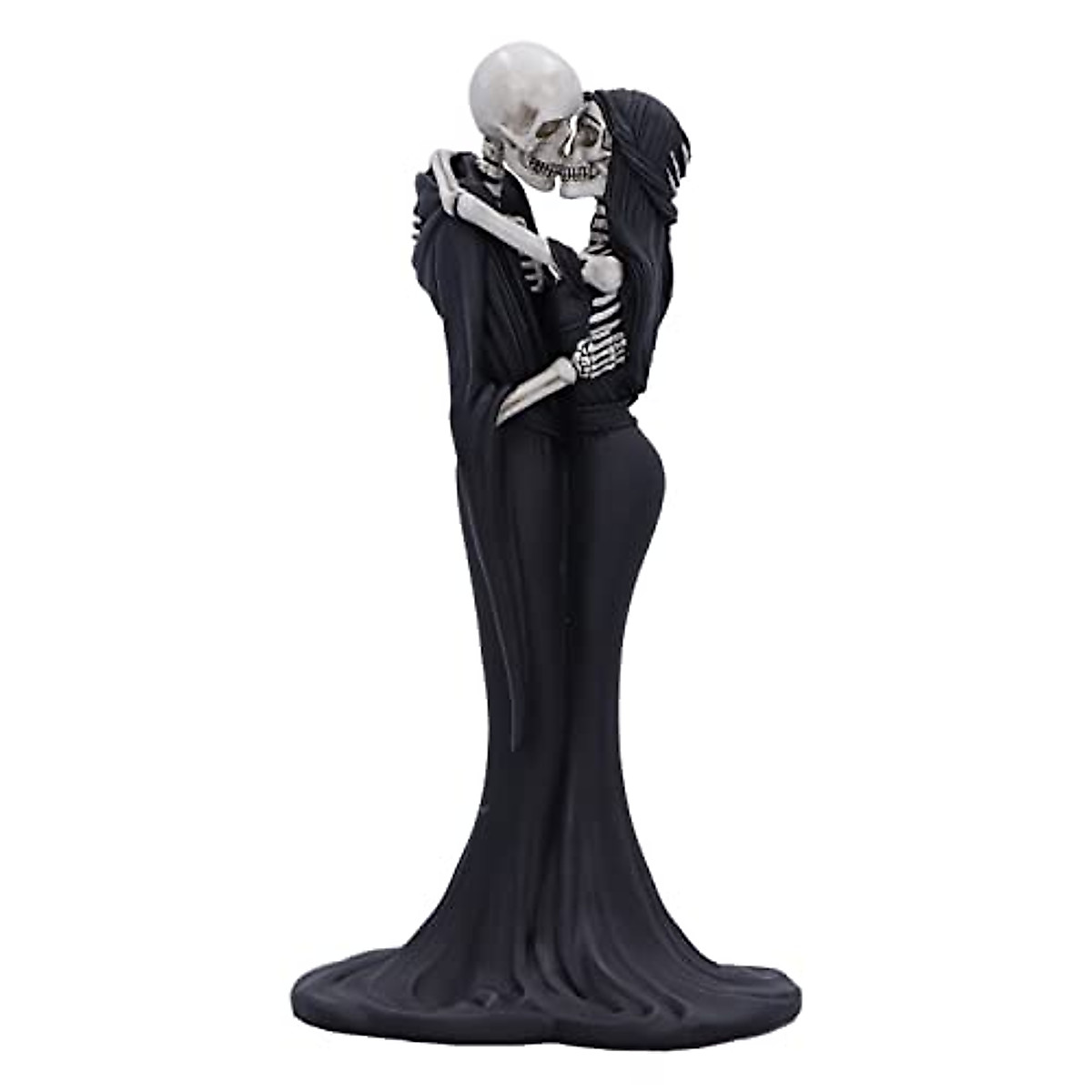 Nemesis Now Eternal Kiss 24cm, Resin, Gothic Wedding Giftware, Skeleton Kiss Figurine, Cast in The Finest Resin, Hand-Painted,Black and White