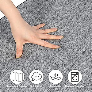 REDCAMP Memory Foam Folding Mattress, 4 Inch Queen Portable Mattress Pad Sofa Bed with Washable Cover for Guest, Camping, Bedroom