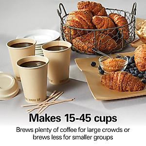 Hamilton Beach 45 Cup Coffee Urn and Hot Beverage Dispenser, Silver