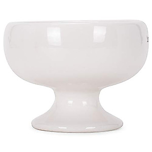 47th & Main Glossy White Ice Cream Bowl, 1-Count, Papas