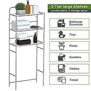 Tangkula 3-Tier Toilet Shelf