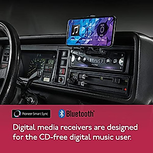 PIONEER SPH10BT Single-DIN in-Dash Mechless Smart Sync Receiver with Bluetooth