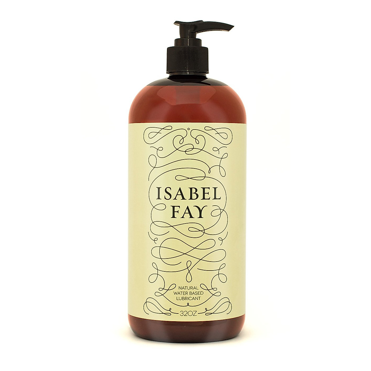 Isabel Fay Natural Water Based Personal Lubricant for Sensitive Skin, NO Parabens, NO Glycerin, 32 oz