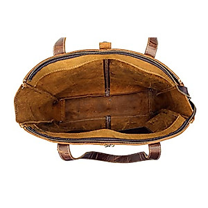 vintage crafts Buffalo Leather Handbags for Women Tote Bags Shoulder Bag Top Handle Satchel Bags Purse