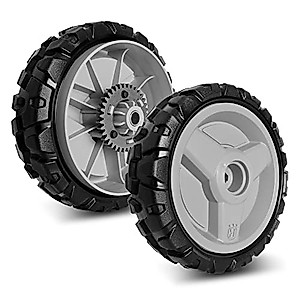 Replacement 580365301 Wheel Compatible with Hus qvarna Lawn Mower - 2 Pack Drive Wheels Compatible with HU675AWD, HU700AWD, HU725AWD, HU800AWD, L321AH, LC221A, Craftsman GCV-160 Mower, 8 inch