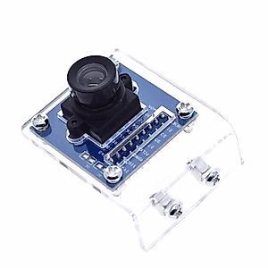 1Pcs OV7670 Camera Module Supports VGA CIF Auto Exposure Control Display Active Size 640X480 (Color : Ov7670 Bracket)