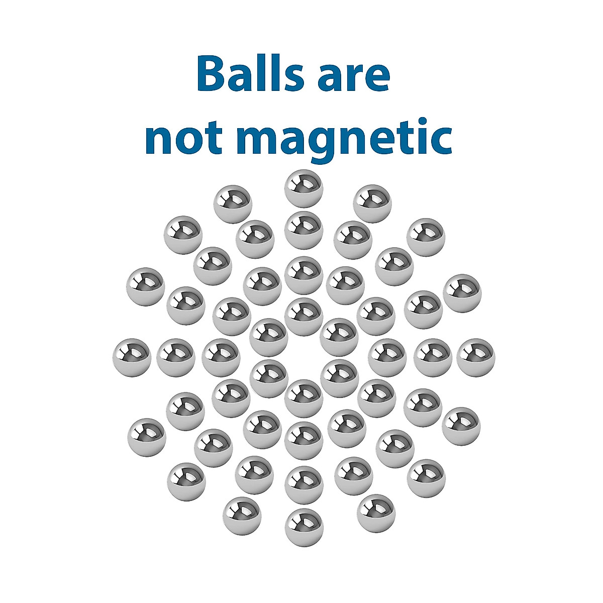 Four Brothers Replacement Balls for Crossfire Game - 9mm Balls - 50 Pack (Non-Magnetic)