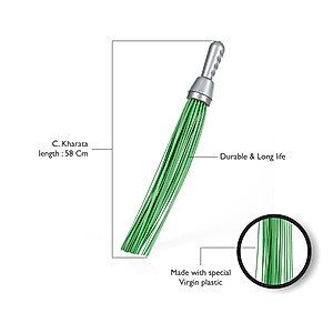 Gala Chandra Kharata Plastic Broom, 1 Piece, Multicolour, Standard (132745)